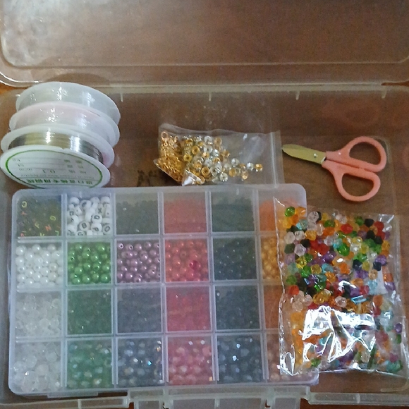 Other | Bead Craft Kit With Scissors And String | Poshmark